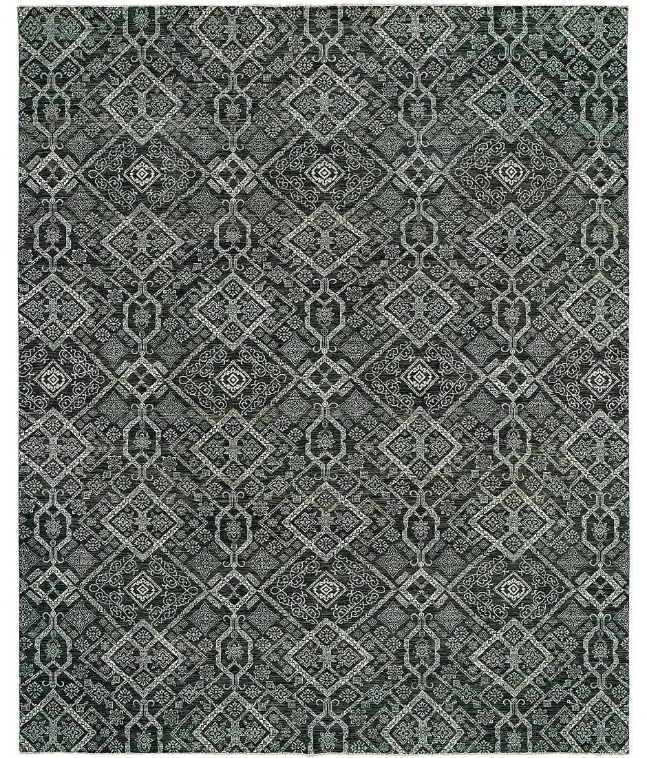 Vogue Collection - Design 28 - Charcoal - Grey - HRI Rugs - Harounian ...